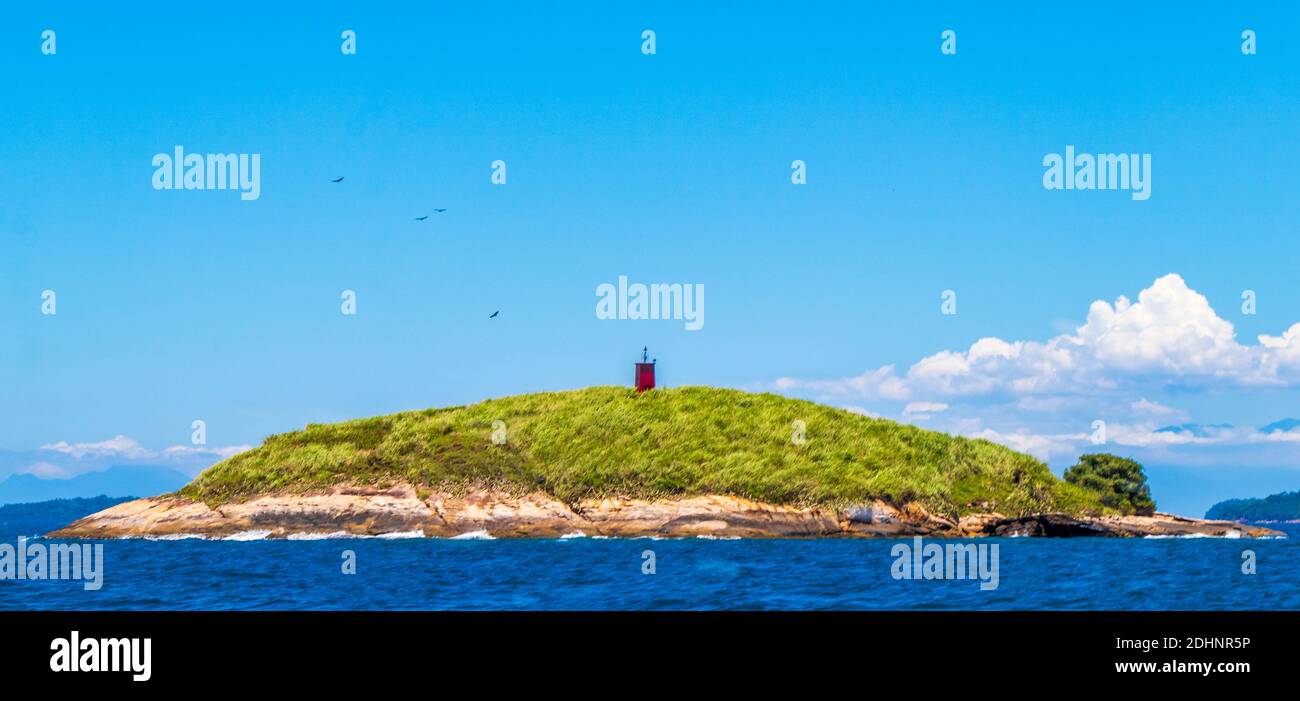 Panorama of tropical islands Ilha Grande in Angra dos Reis, Rio de ...