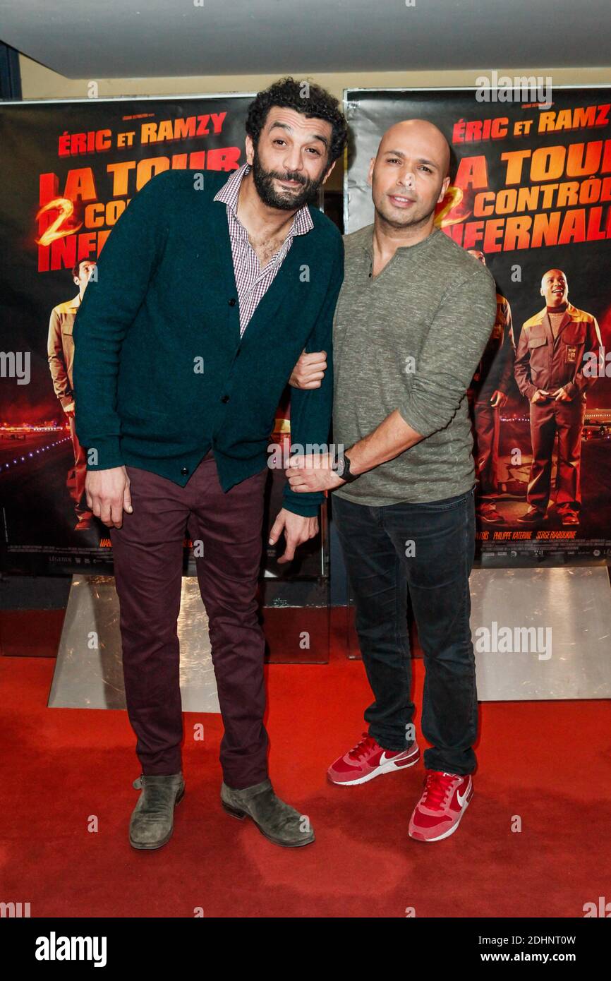 Les acteurs Eric Judor and Ramzy Bedia assistent a la premiere du film ...