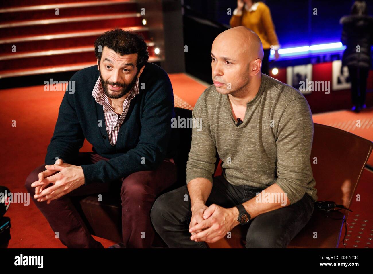 Les acteurs Eric Judor and Ramzy Bedia assistent a la premiere du film ...