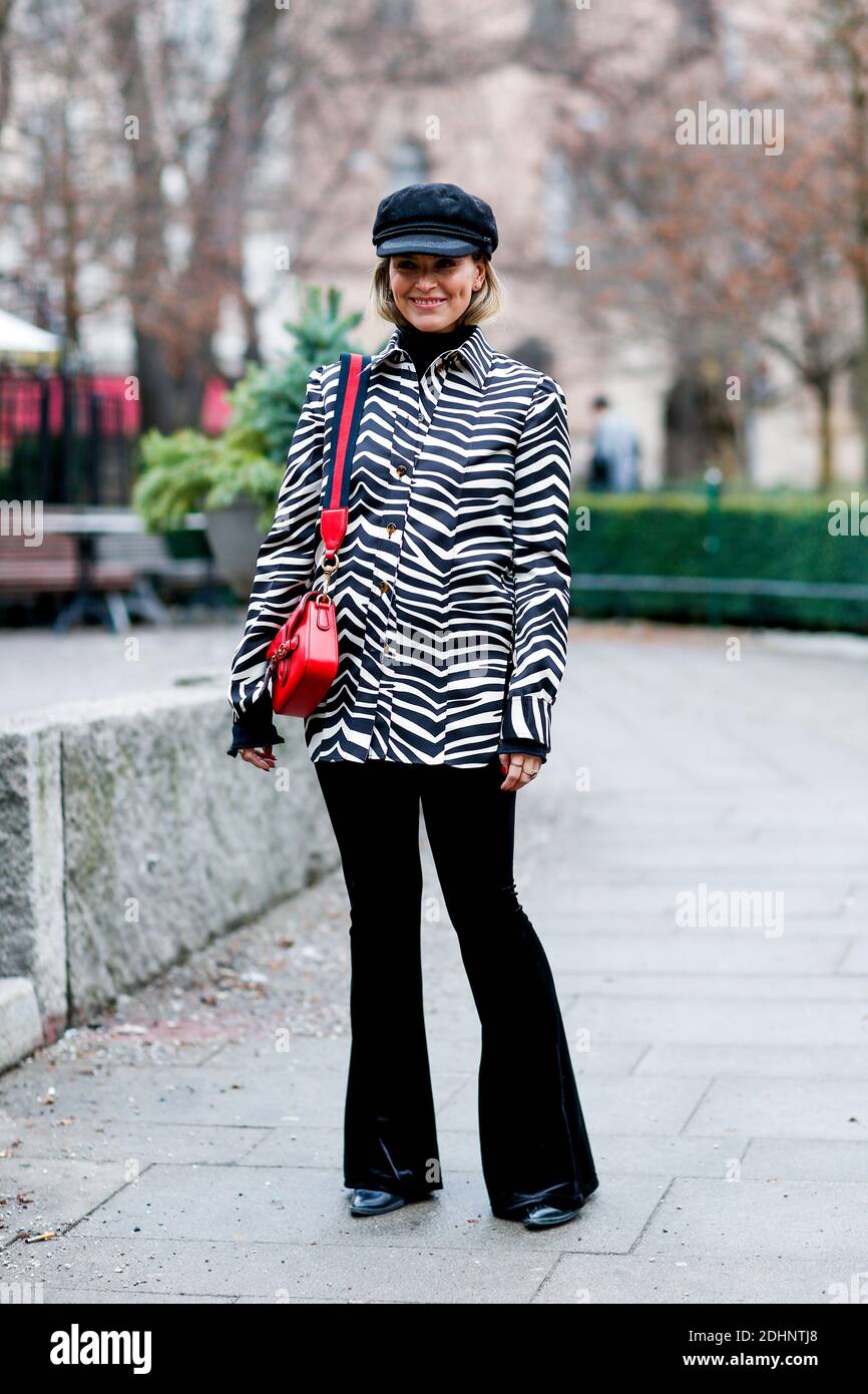 Street style, Janka Polliani arriving at Maria Nilsdotter Fall-Winter ...