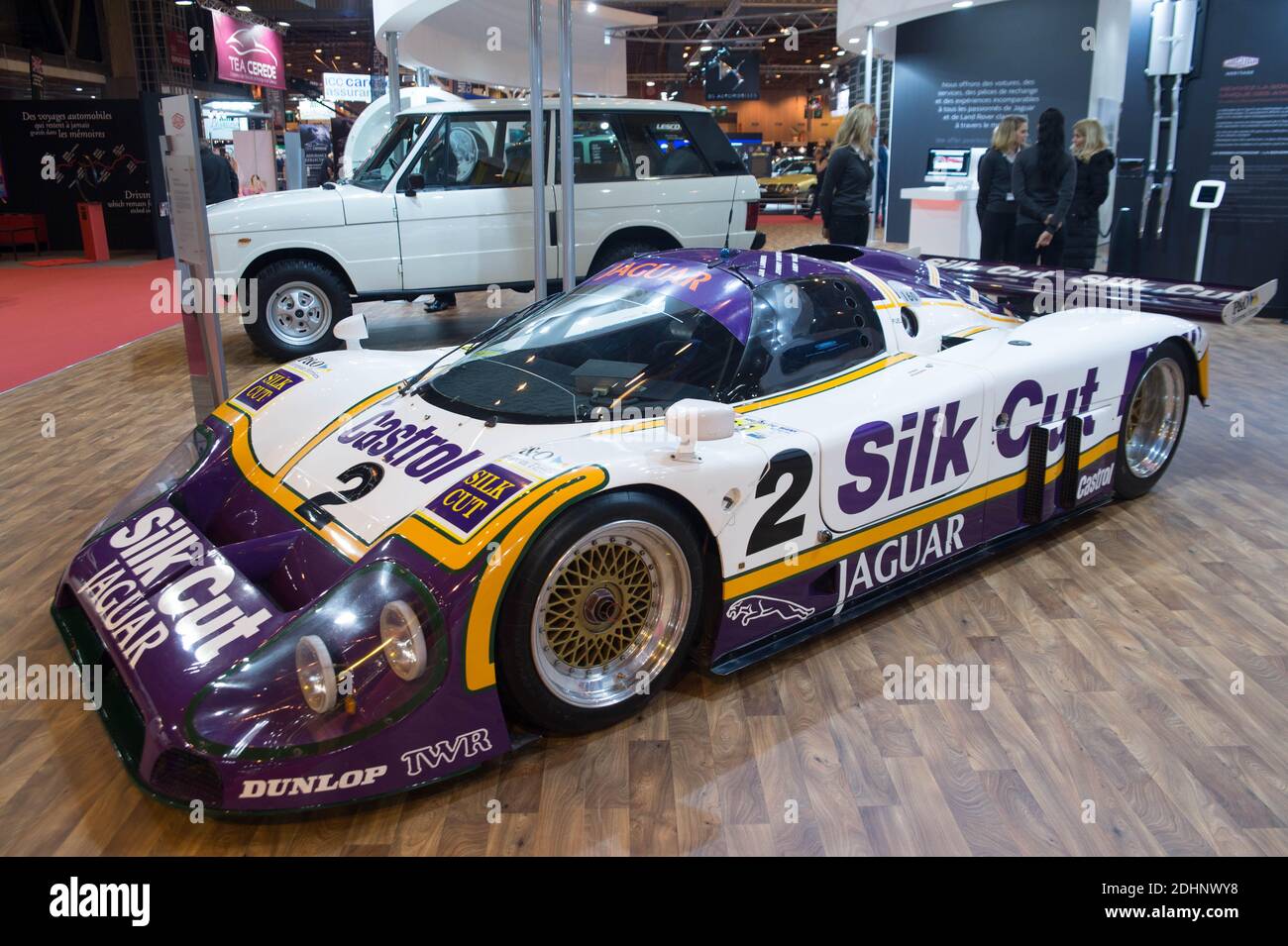 Silk Cut Jaguar XJR-9LM on display at 2016 Retromobile annual classic ...