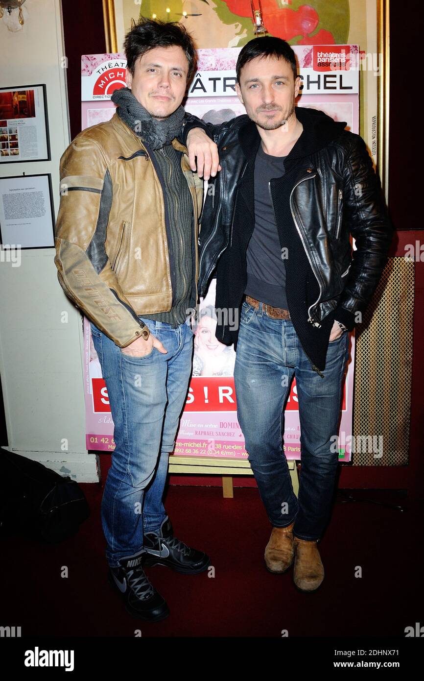 Laurent Ban et Solal assistent a la Generale de la piece 'Coiffure et ...