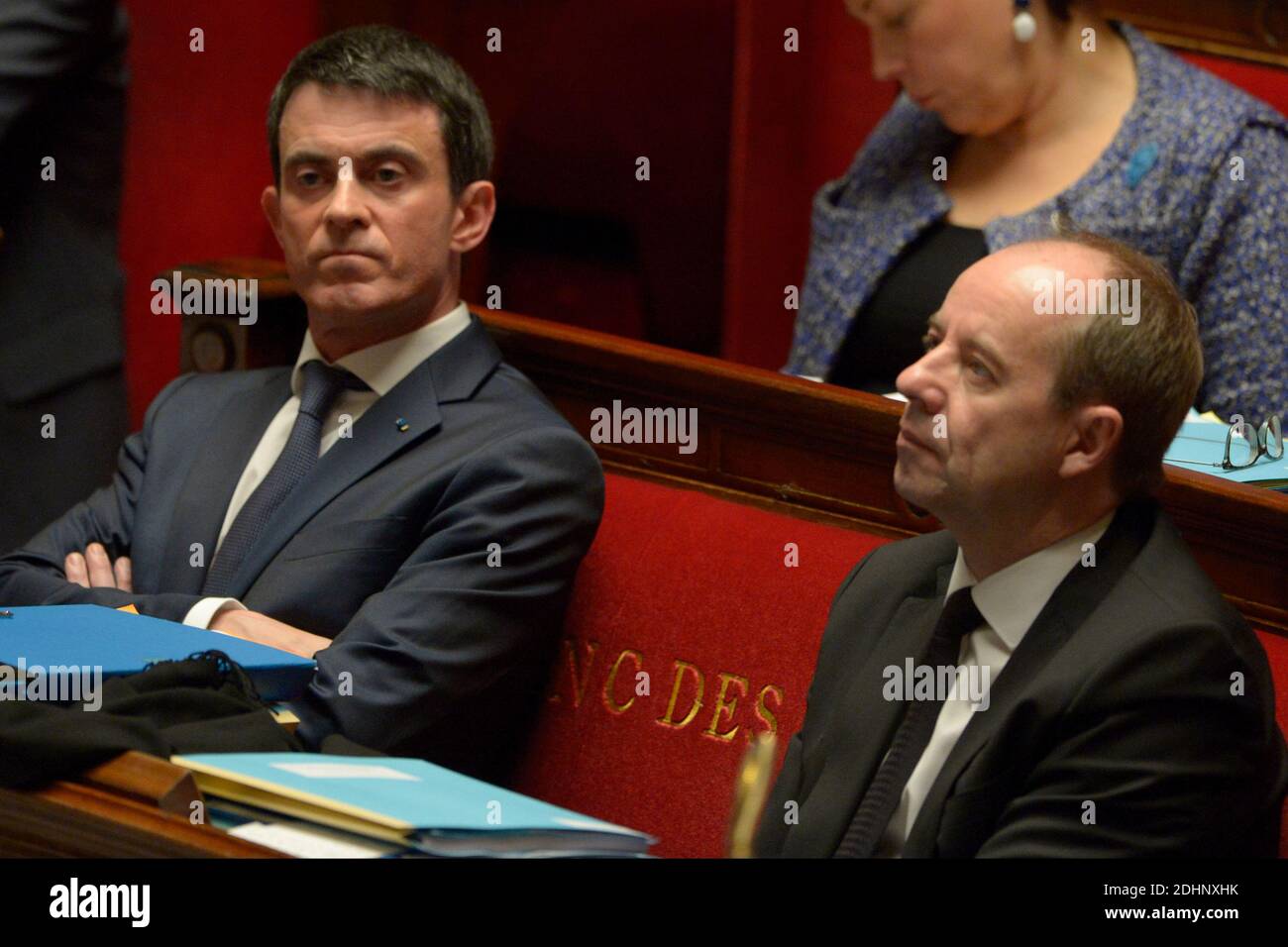 French Prime Minister Manuel Valls and newly-named Minister of Justice ...