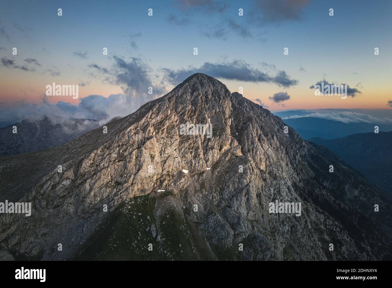 Mount Giona, the Highest Mountain of Southern Greece, panoramic view of ...