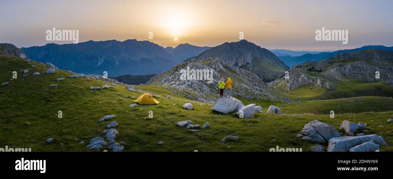 Mount Giona, the Highest Mountain of Southern Greece, panoramic view of ...