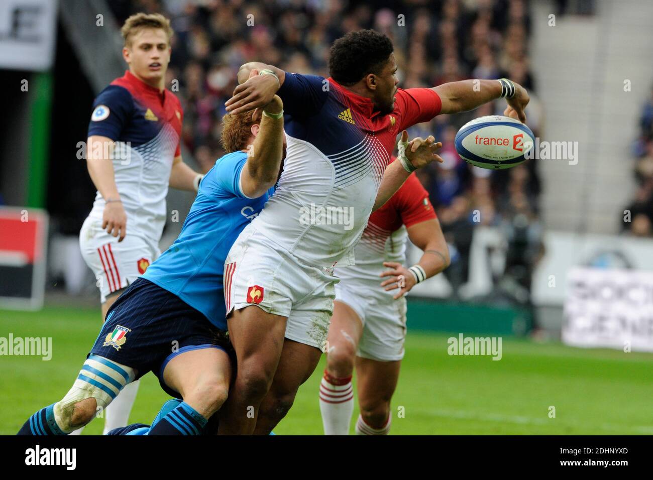 France's Jonathan Danty during Rugby RBS 6 Nations Tournament match ...