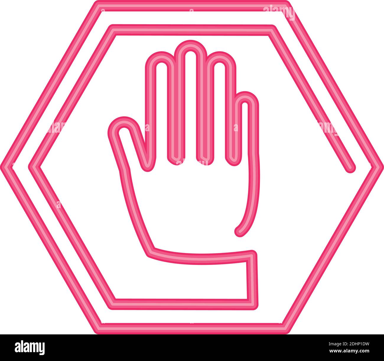 Hand showing five fingers Stock Vector Images - Alamy