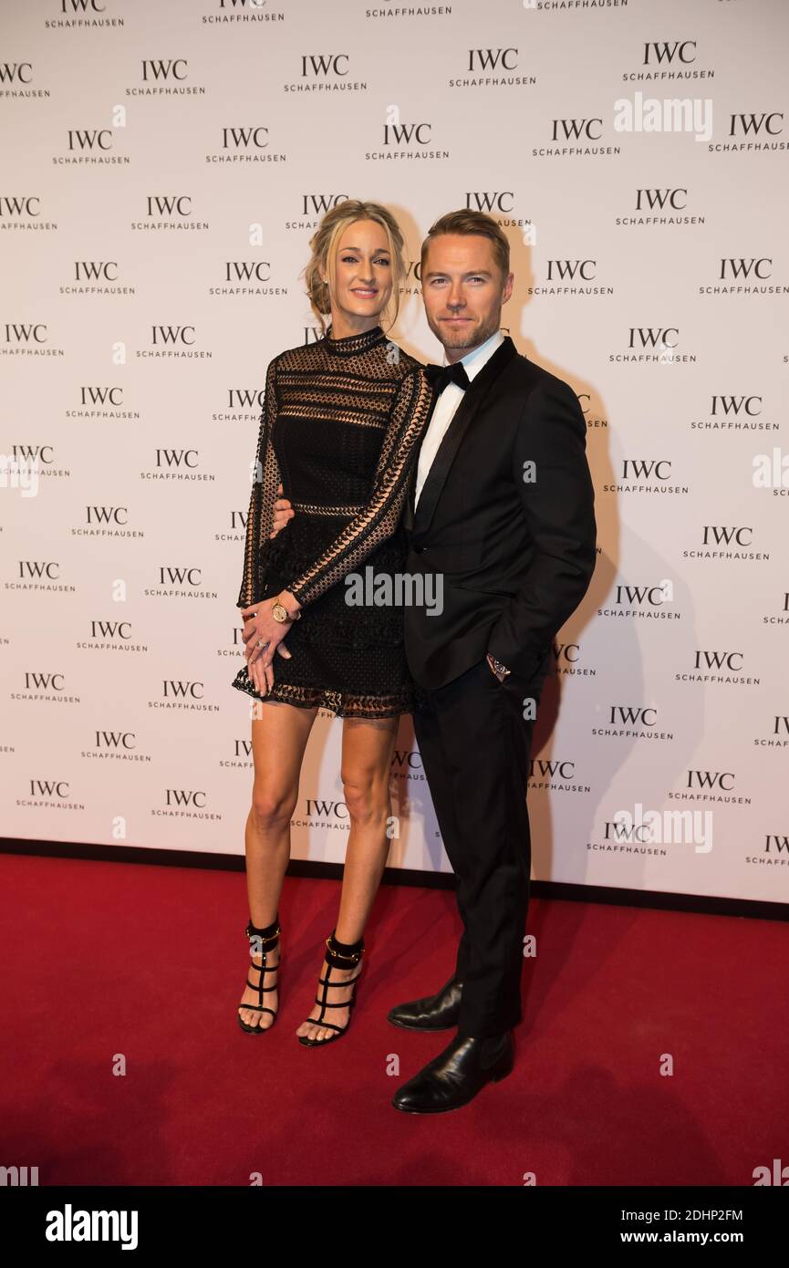 Mrs and Mr Ronan Keating attending the IWC Gala Dinner during the Salon ...