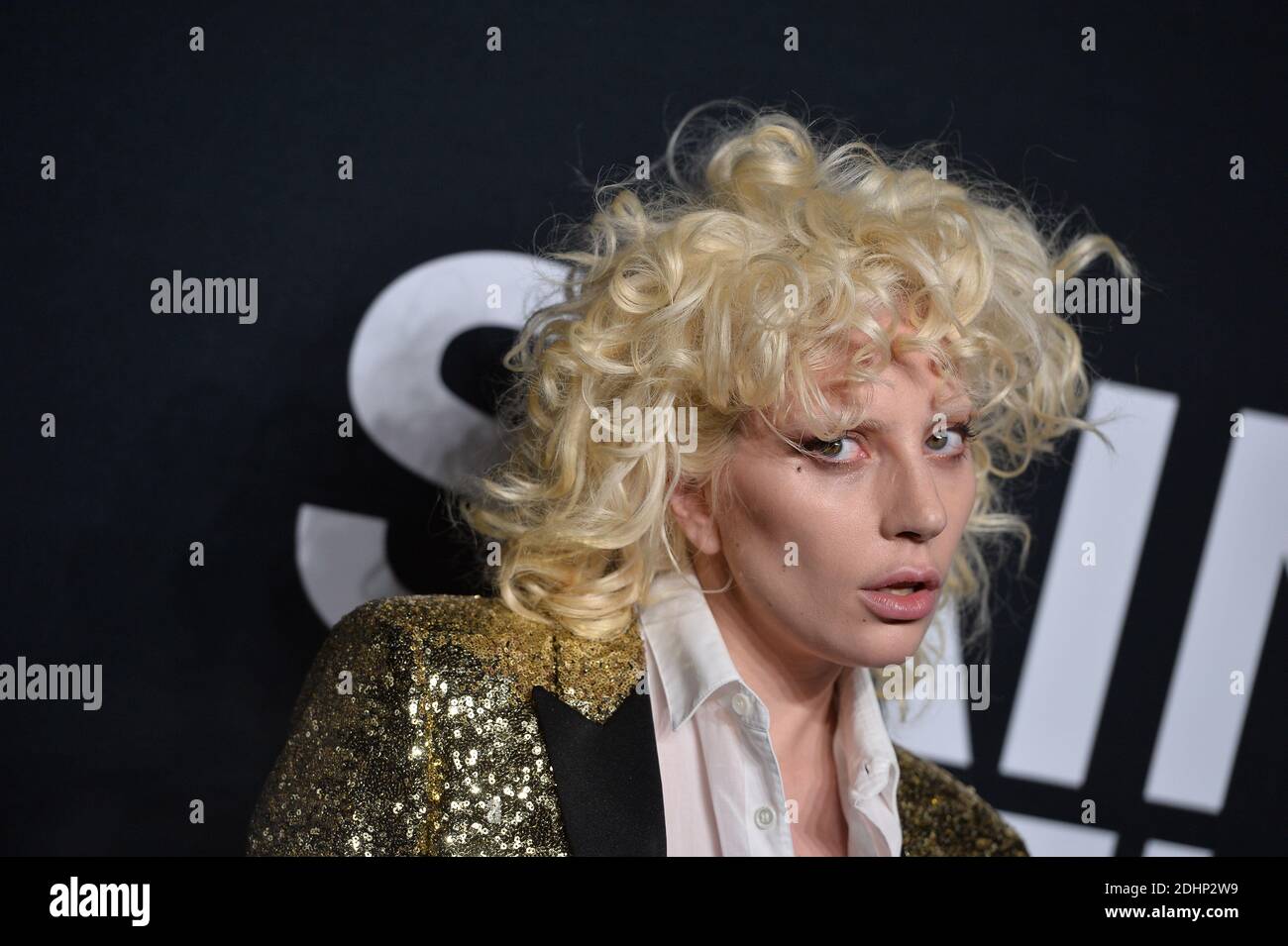 Lady Gaga attends the Saint Laurent show at The Hollywood Palladium on ...