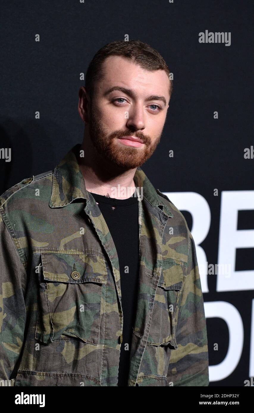 Sam Smith attends the Saint Laurent show at The Hollywood Palladium on ...