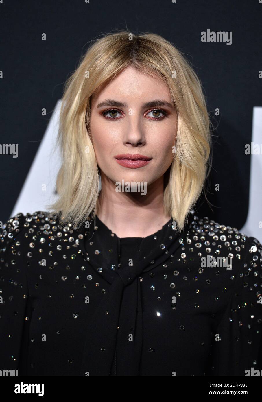 Emma Roberts attends the Saint Laurent show at The Hollywood Palladium ...