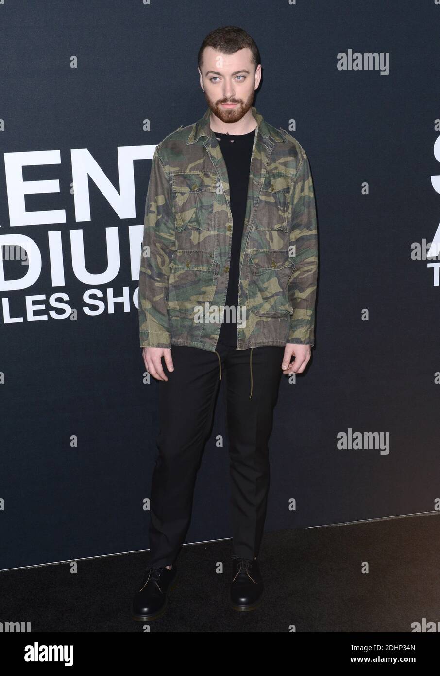 Sam Smith attends the Saint Laurent show at The Hollywood Palladium on ...