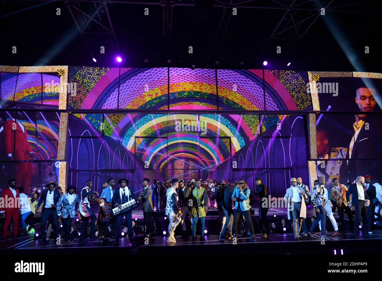 Maitre Gims during the 31st Victoires de la Musique ceremony held at ...