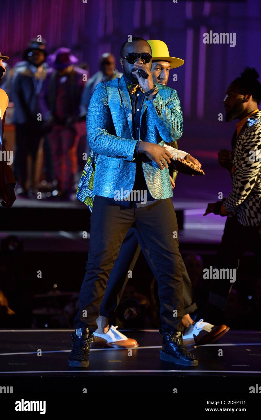 Maitre Gims during the 31st Victoires de la Musique ceremony held at ...