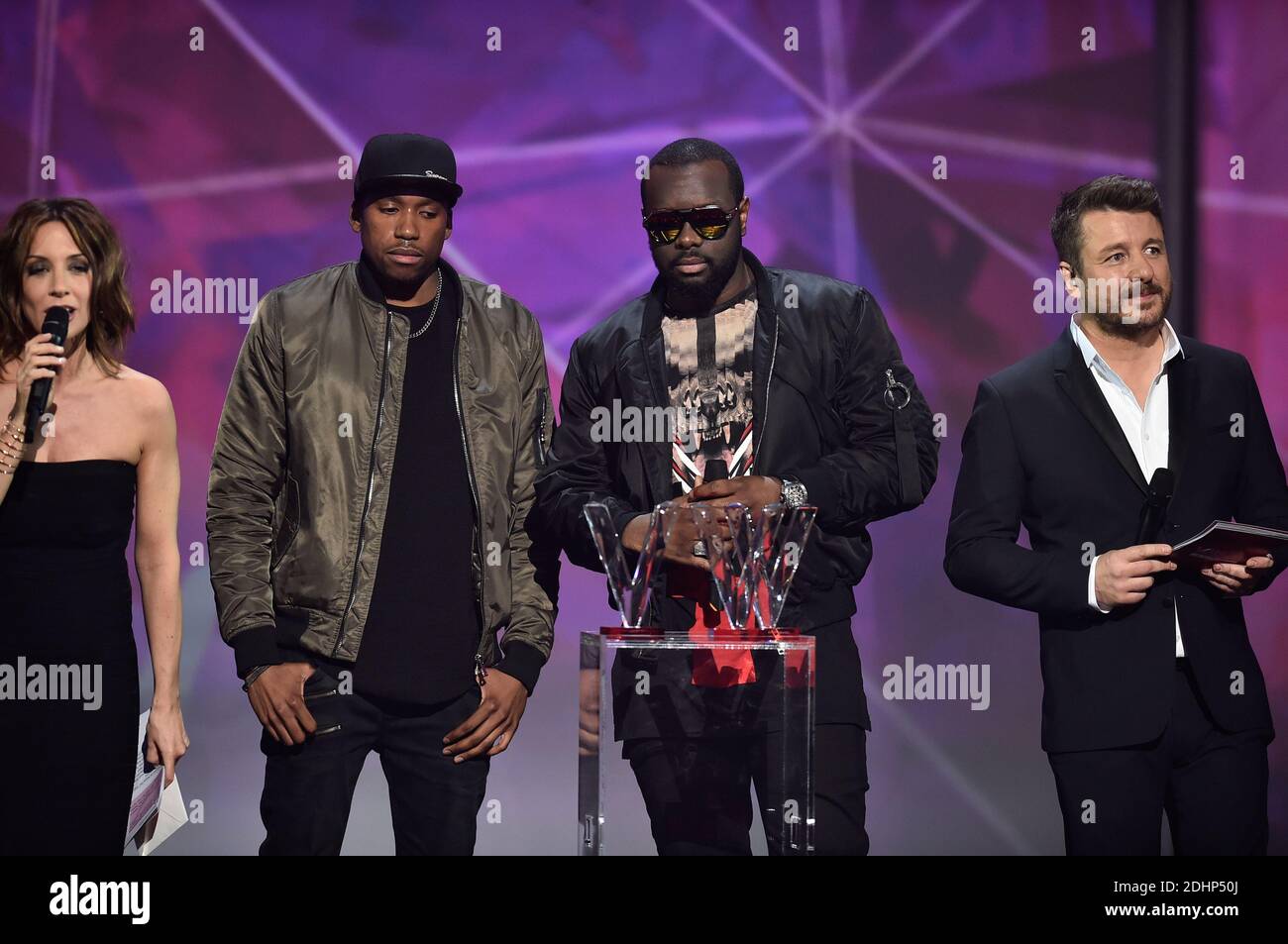 Maitre Gims during the 31st Victoires de la Musique ceremony held at ...