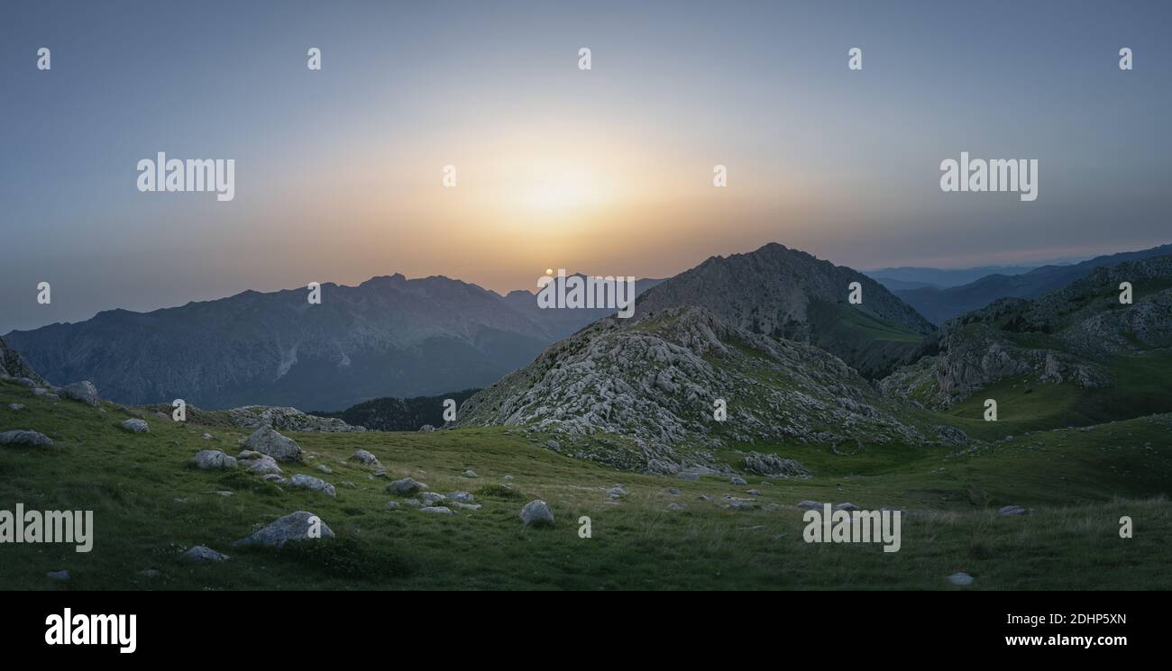 Mount Giona, the Highest Mountain of Southern Greece, panoramic view of ...