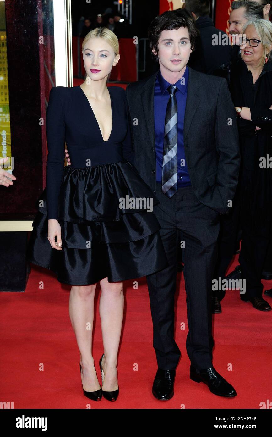Sarah Gadon and Logan Lerman attending the Indignation premiere as part ...