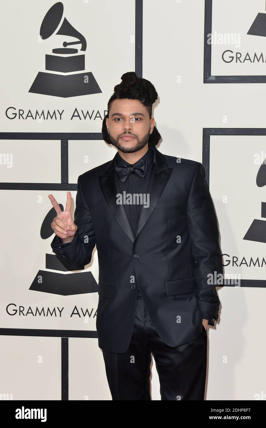 The Weeknd attends The 58th GRAMMY Awards at Staples Center on February ...