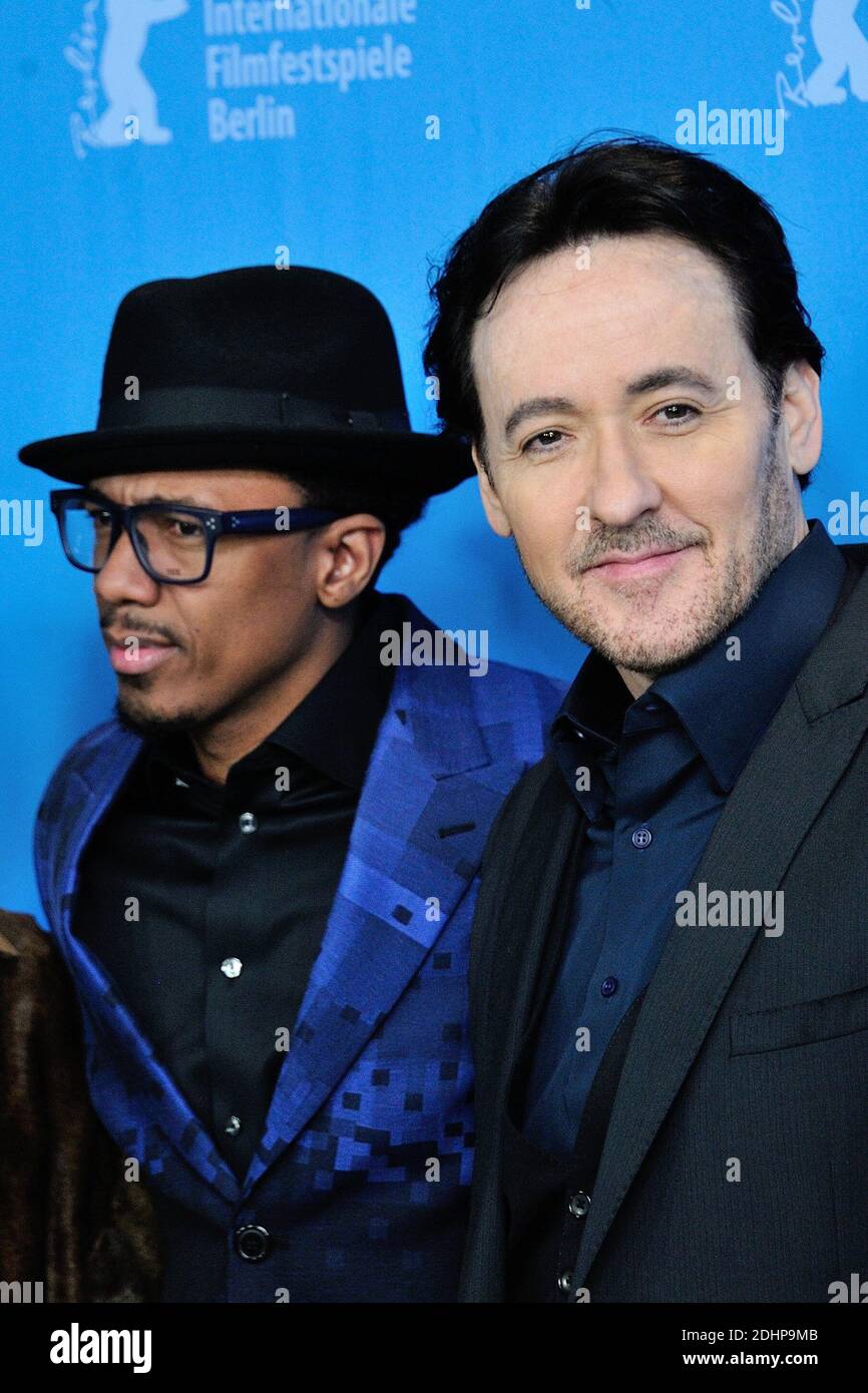 Nick Cannon and John Cusack attending the Chi-Raq photocall as part of ...