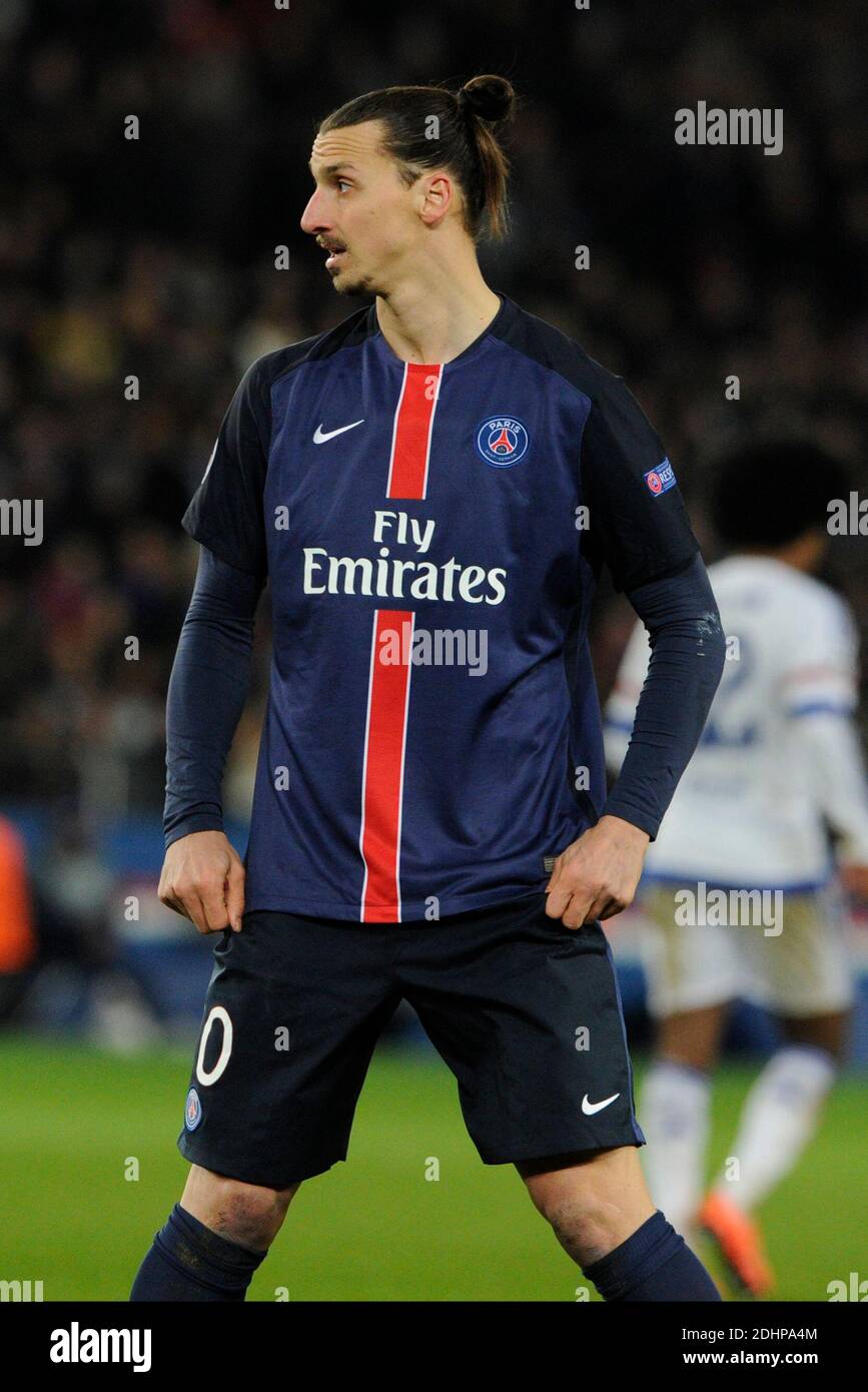 PSG's Zlatan Ibrahimovic during the 1/8 of final first leg match of the ...