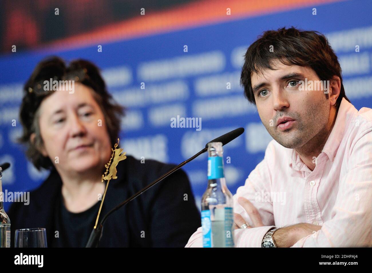 Christine Vachon and Andrew Neel attending the 'Goat' Press Conference ...
