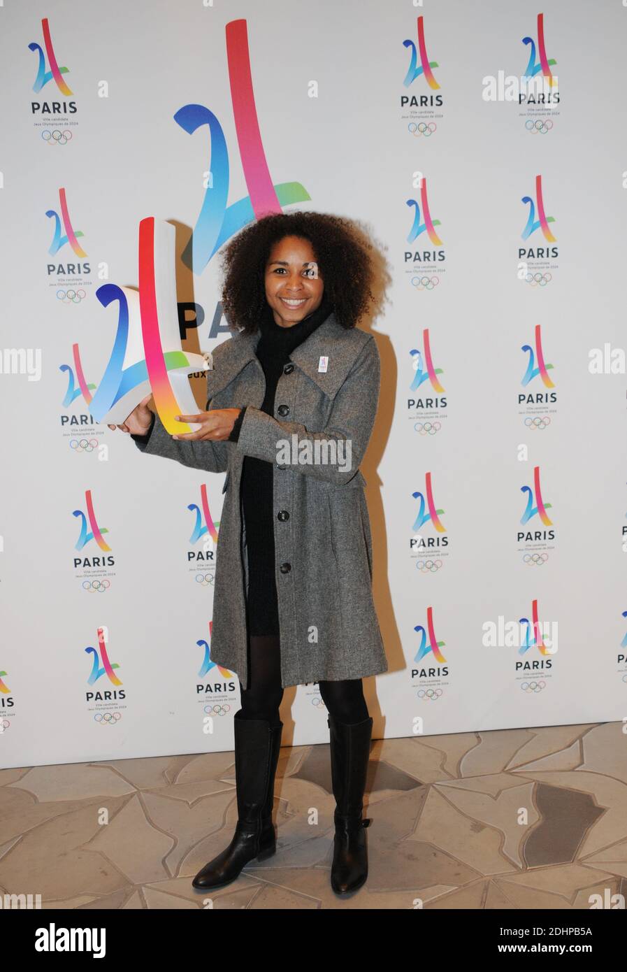 Laura Georges during the official presentation of Paris as candidate ...