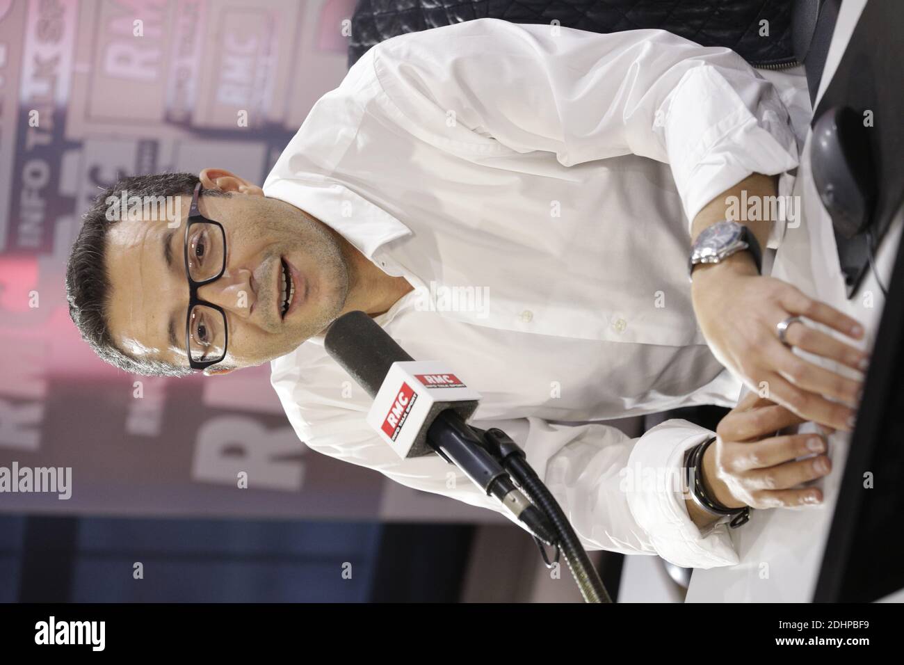 Exclusive - Kamal Redouani at the 'Les Grandes Gueules' talk show on ...