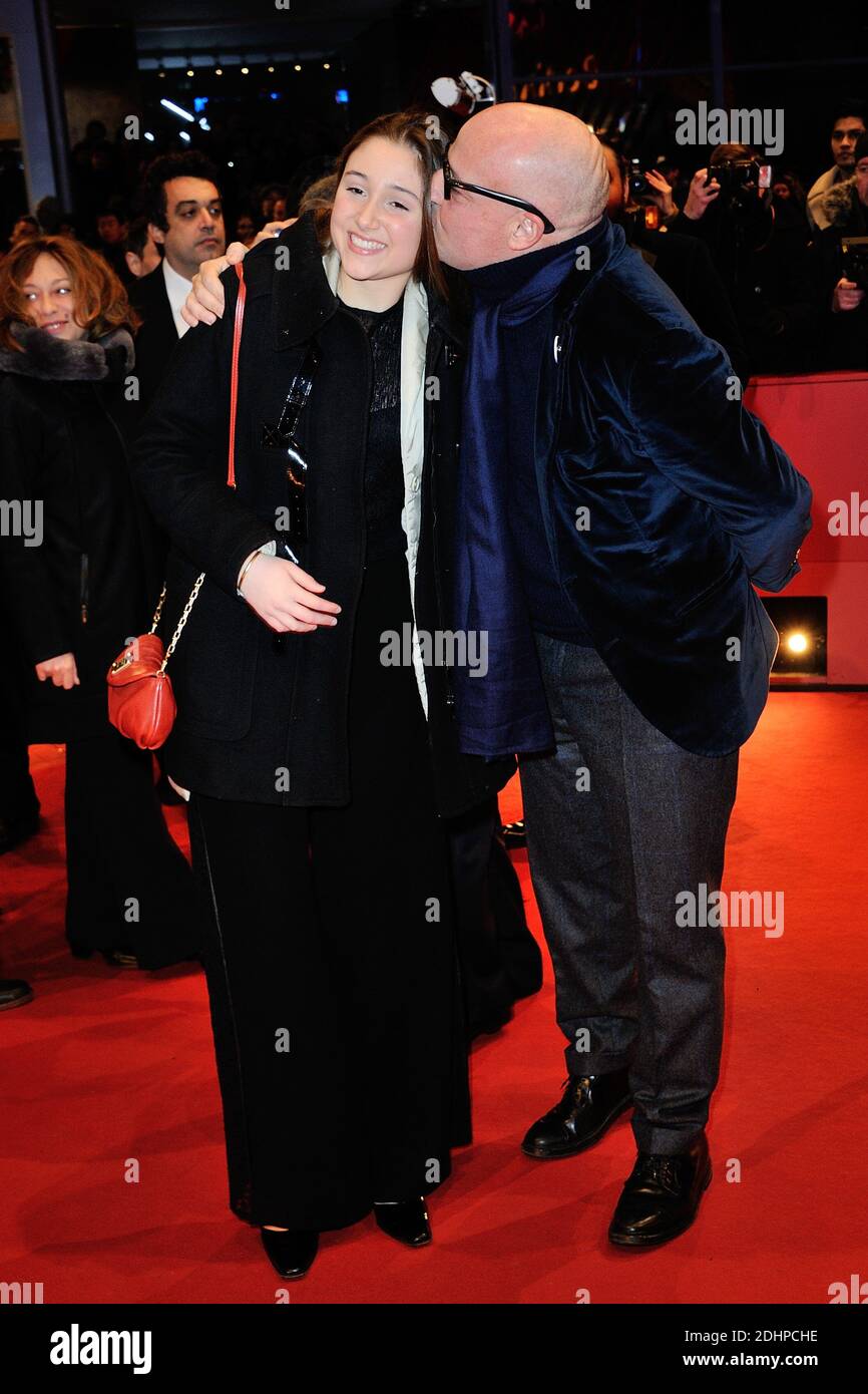 Gianfranco Rosi and his daughter attending the Red Carpet before the ...