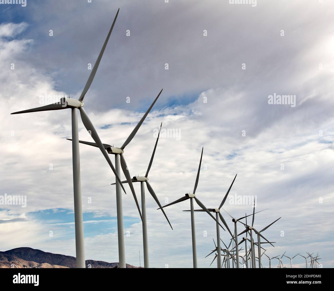Wind Turbines in the Mojave Desert Stock Photo - Alamy