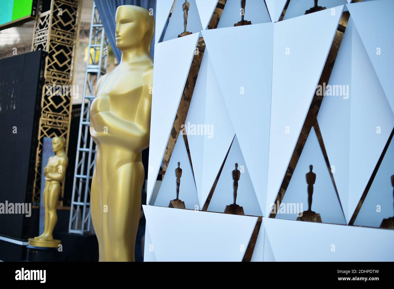 The 88th Academy Awards set-up. Los Angeles, CA, USA, on February 24, 2016. Photo by Lionel Hahn ...