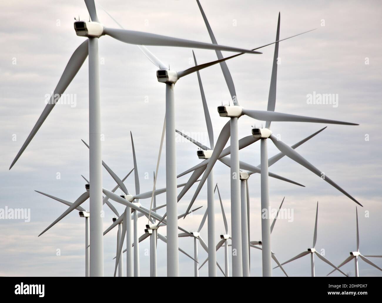 Wind Turbines in the Mojave Desert Stock Photo - Alamy