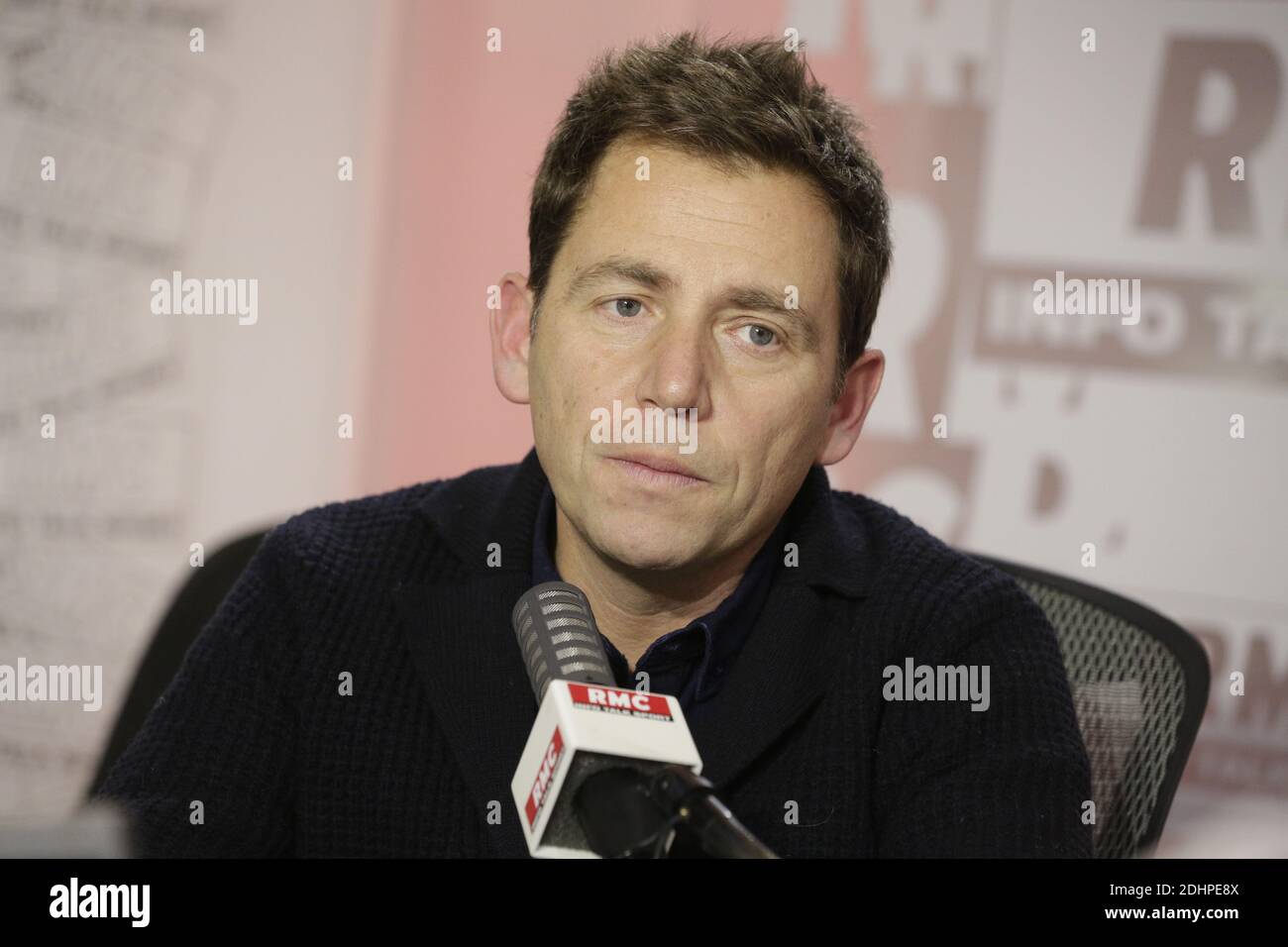 Exclusive - Daniel Riolo at the 'L'After Foot' talk show on RMC Radio ...