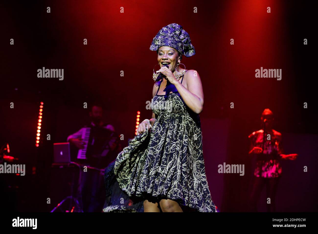 Zouk Machine performing during the Top 50 concert held at Zenith Rouen ...