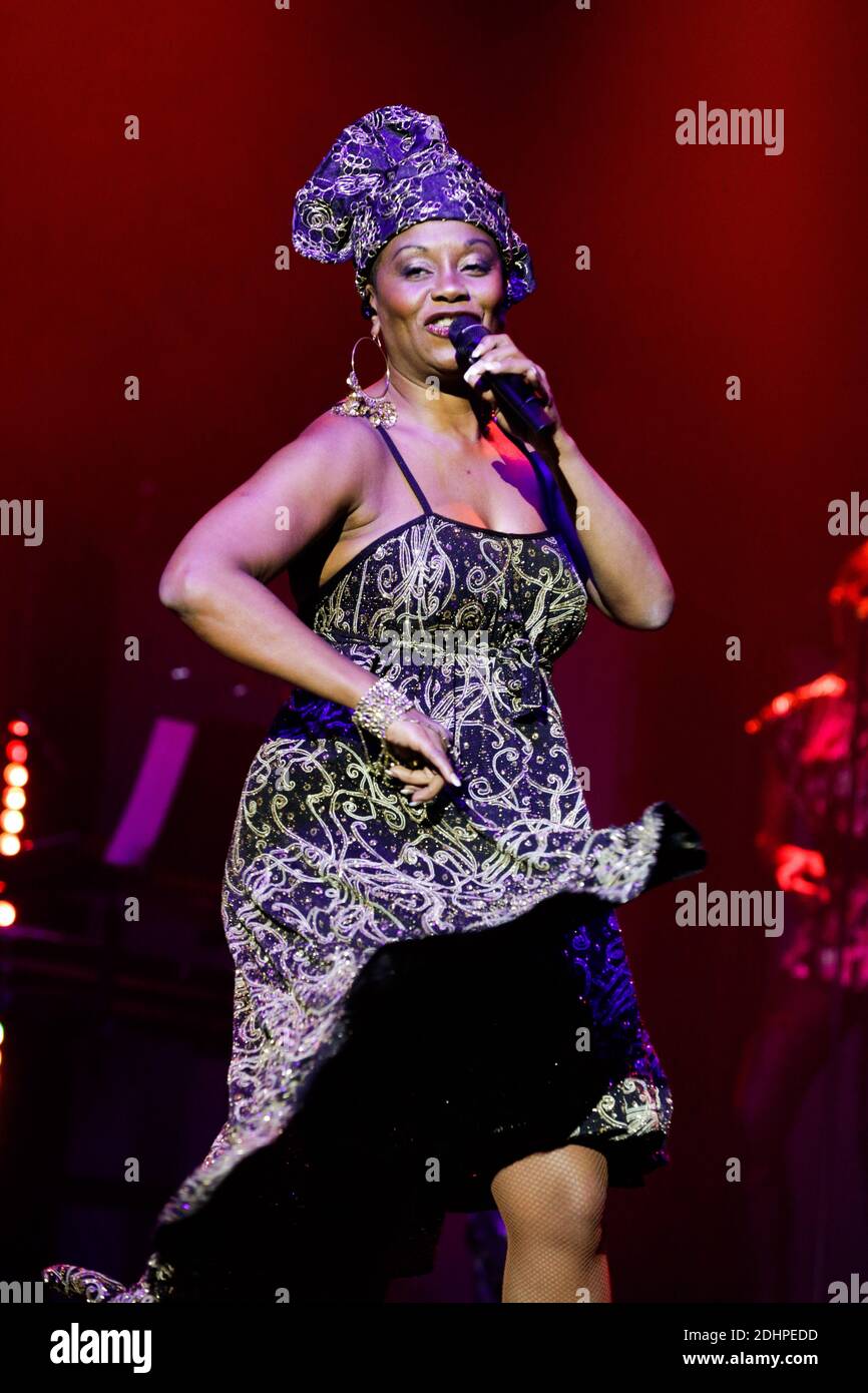 Zouk Machine performing during the Top 50 concert held at Zenith Rouen ...