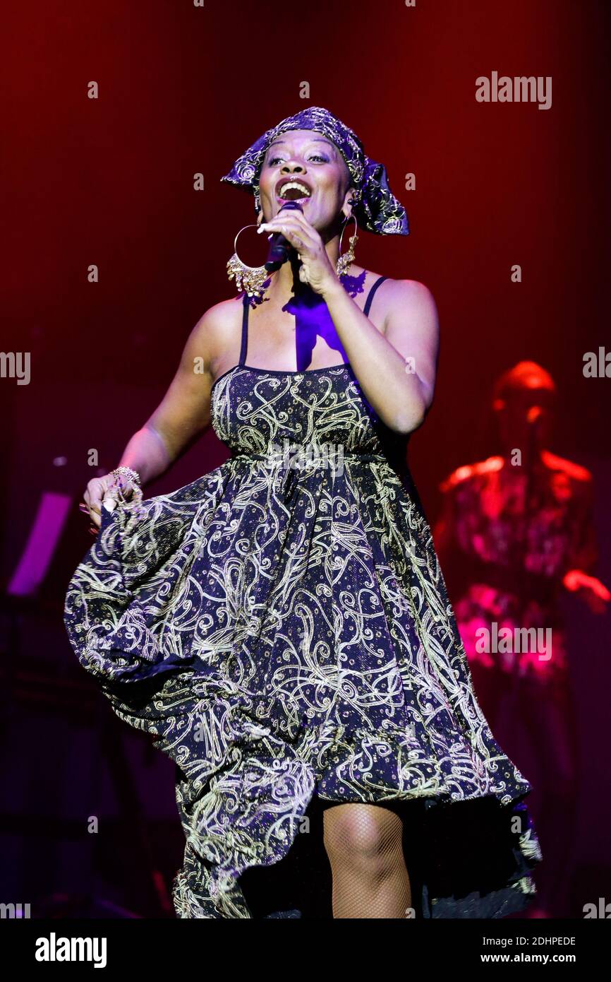 Zouk Machine performing during the Top 50 concert held at Zenith Rouen ...