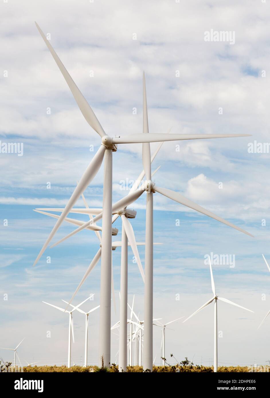Wind Turbines in the Mojave Desert Stock Photo - Alamy