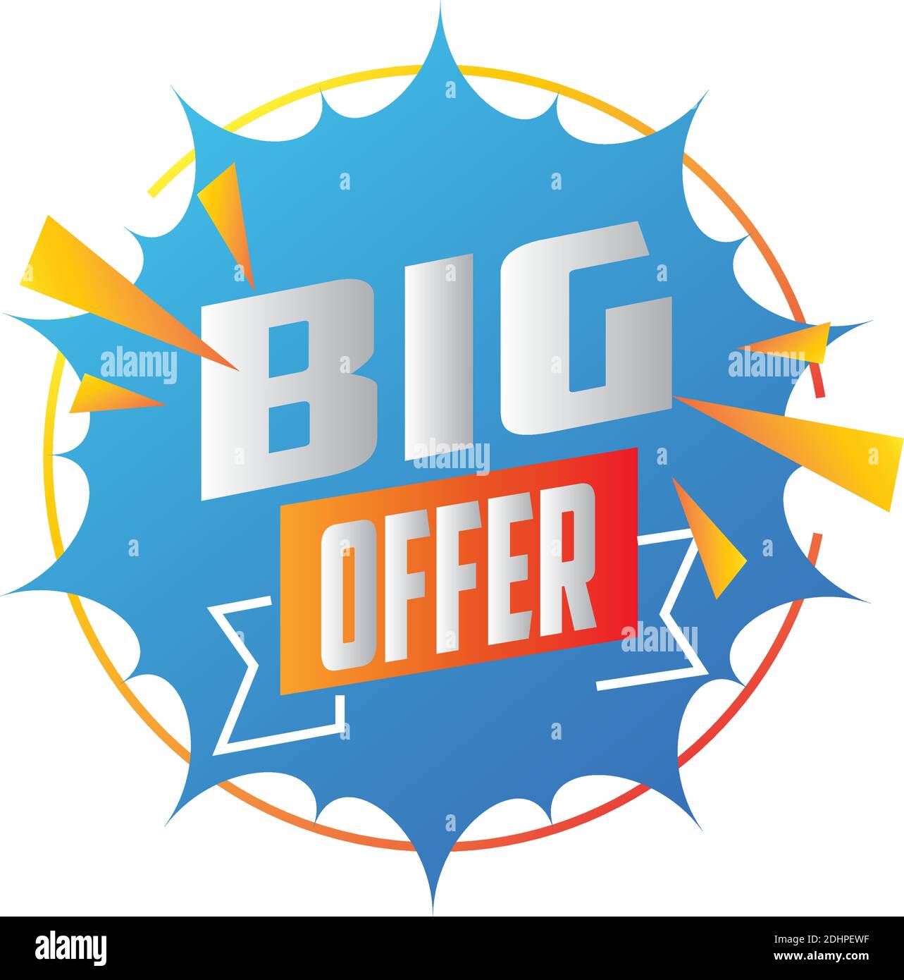 special offer season, low prices advertising vector illustration Stock ...