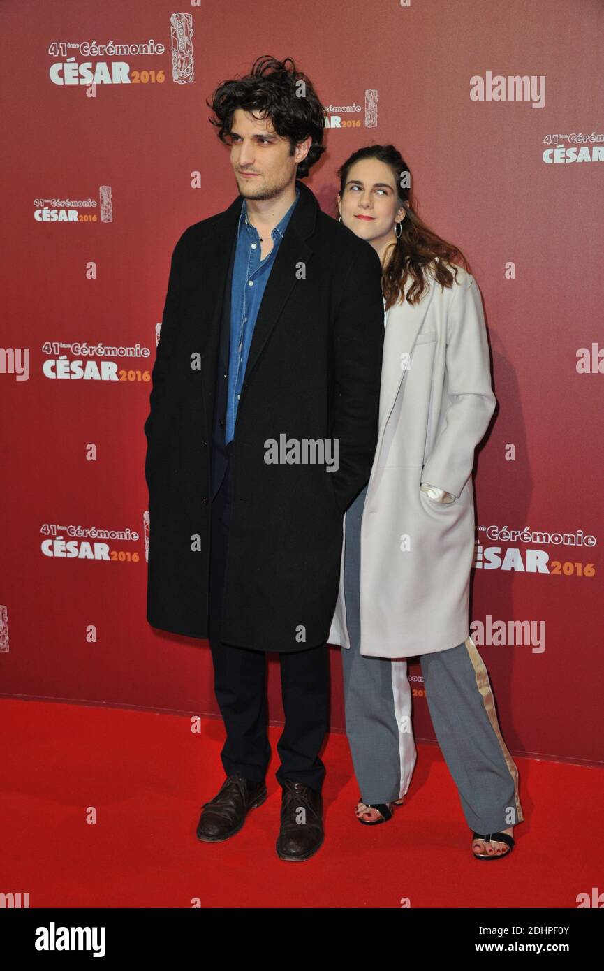 French actor Louis Garrel (L) during the 41st Annual Cesar Film Awards ...