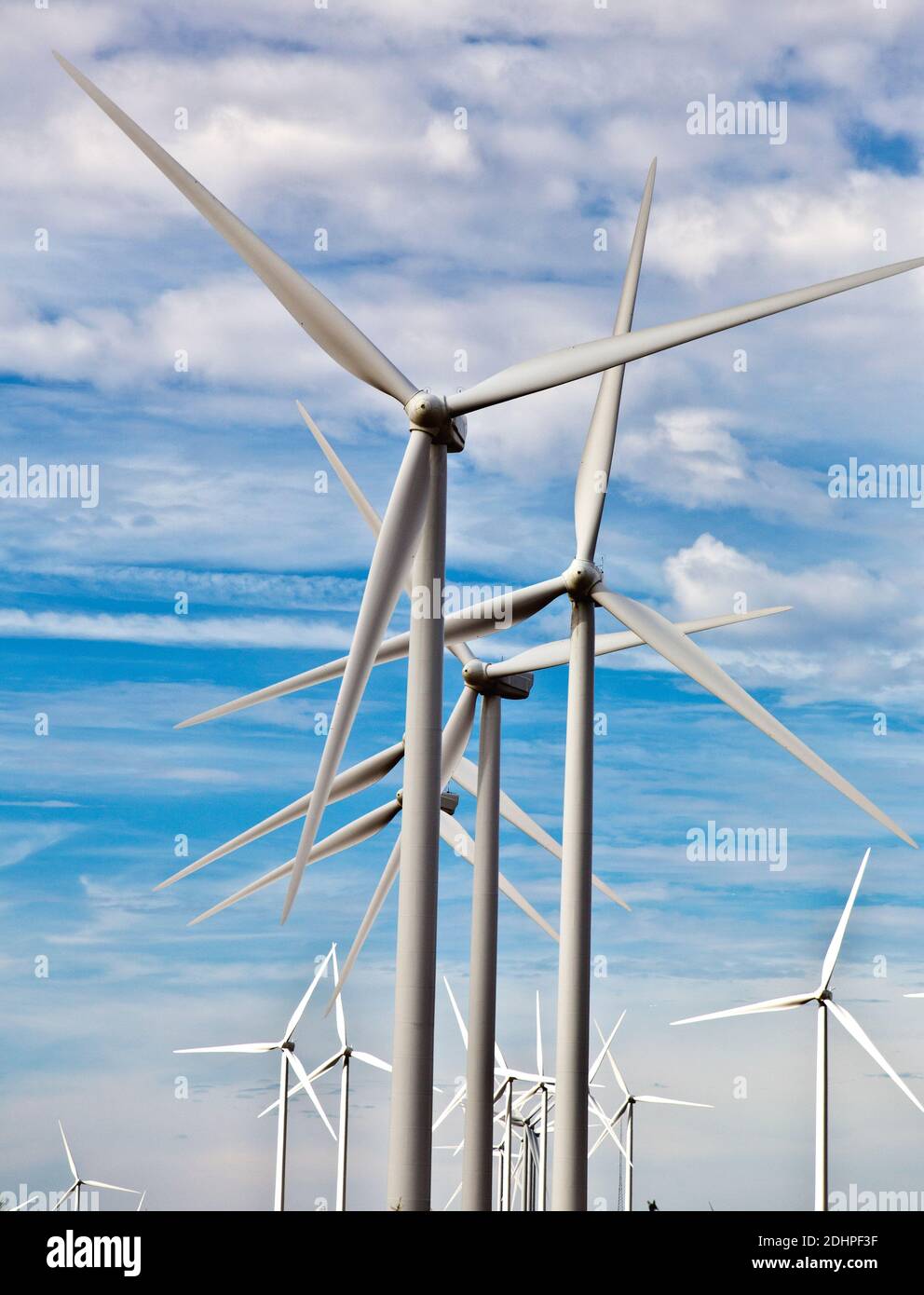 Wind Turbines in the Mojave Desert Stock Photo - Alamy