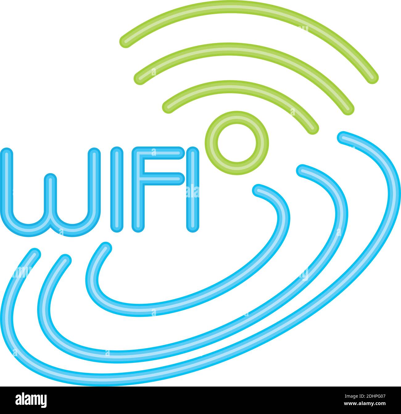 internet wifi neon sign icon on white background vector illustration ...