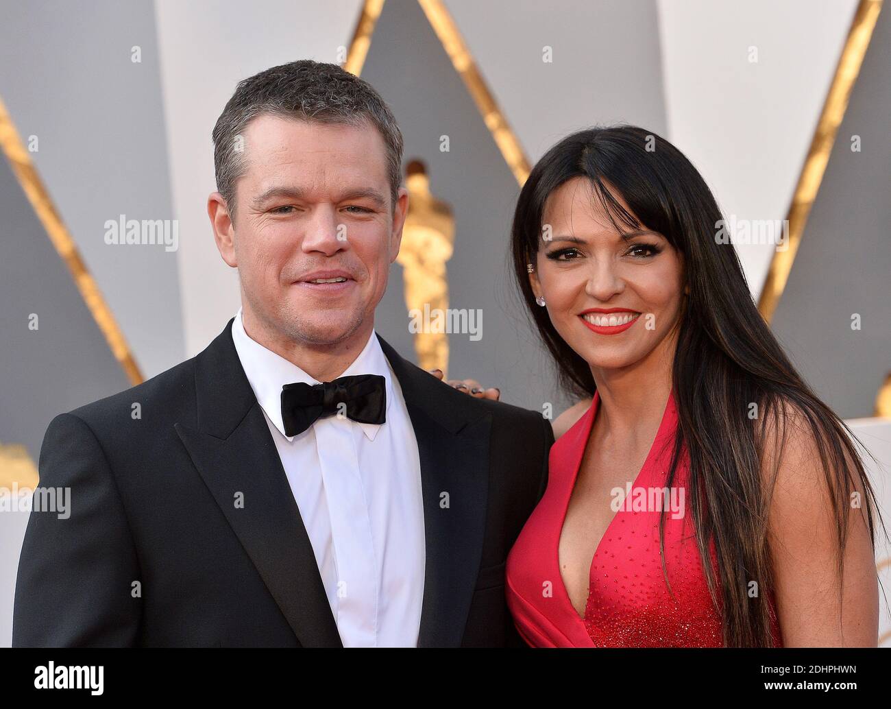 (L-R) Matt Damon and Luciana Damon attend the 88th Academy Awards in ...
