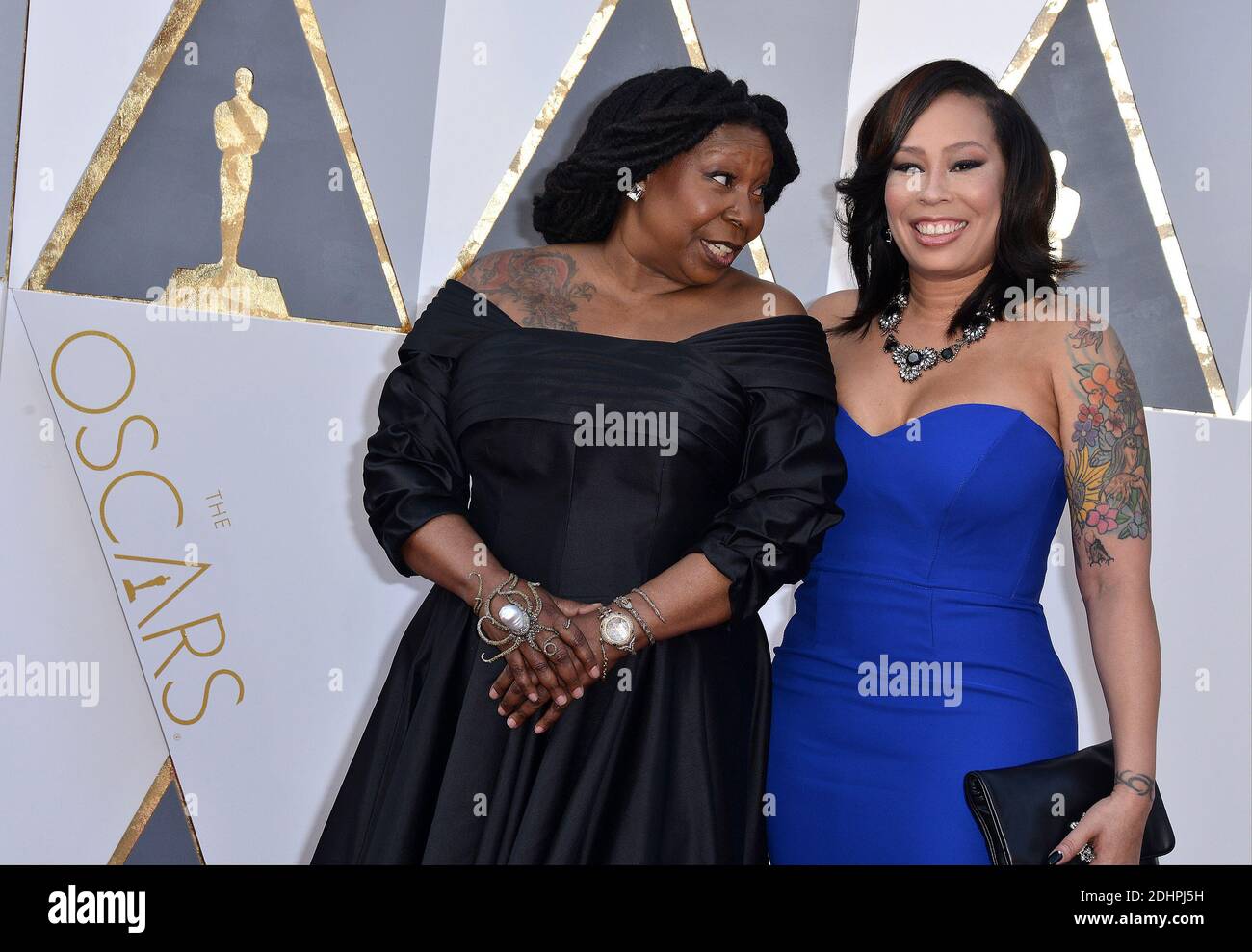 (L-R) Whoopi Goldberg and Alex Martin attend the 88th Academy Awards in ...