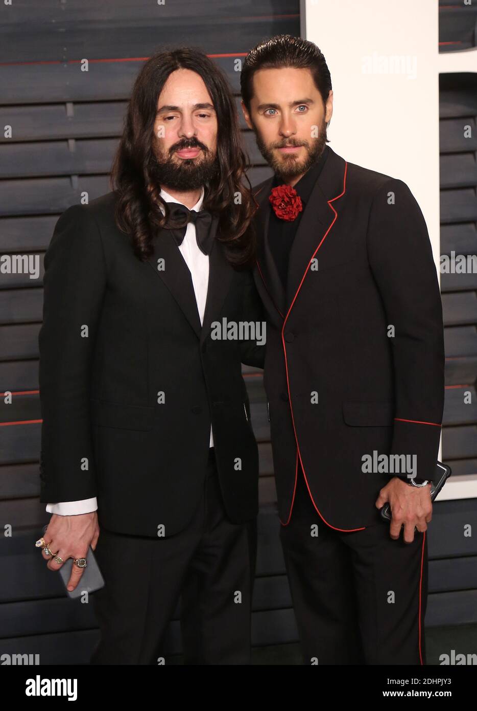 Alessandro Michele and Jared Leto attend the 2016 Vanity Fair Oscar ...
