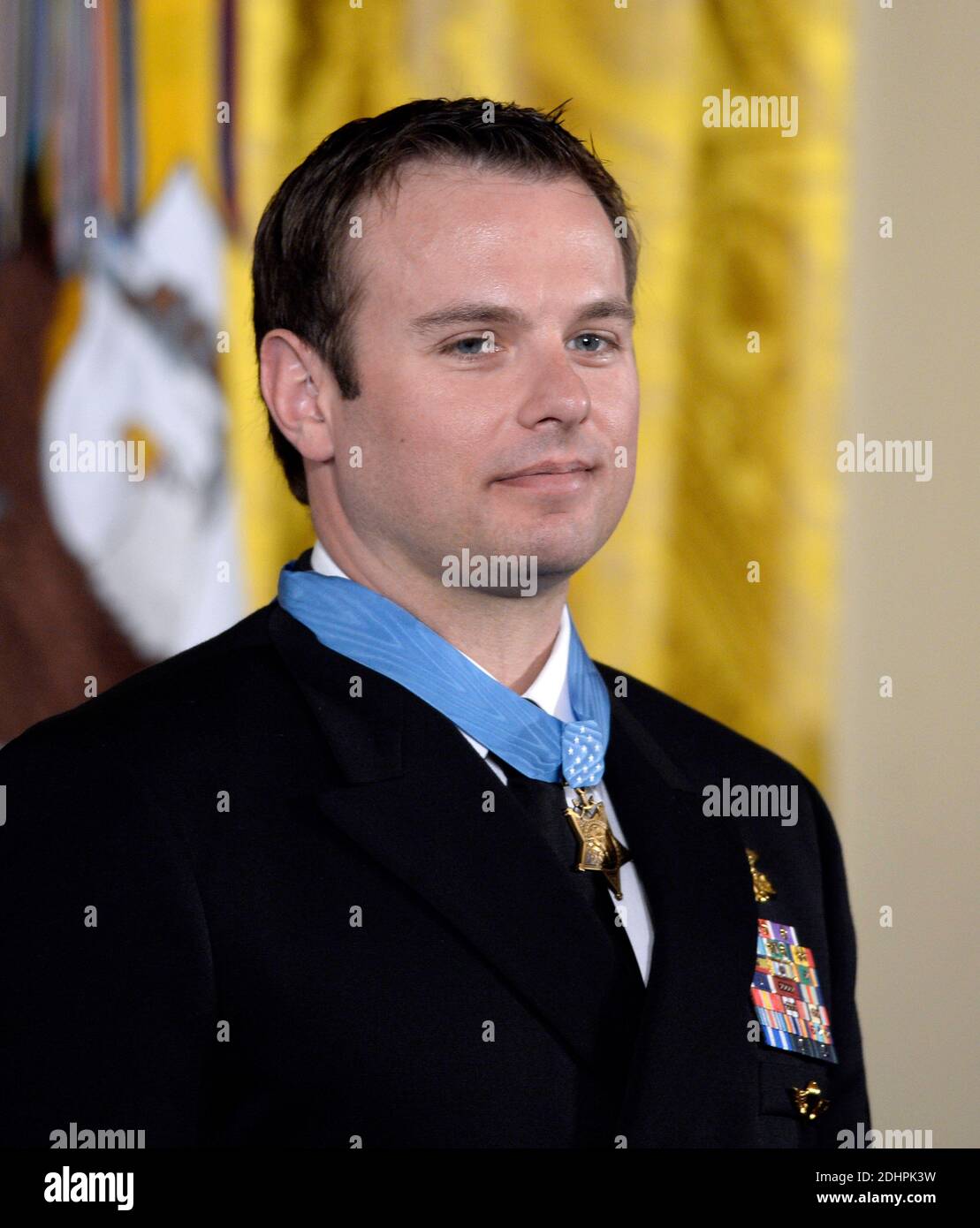 Senior Chief Special Warfare Operator Edward Byers, U.S. Navy receives ...