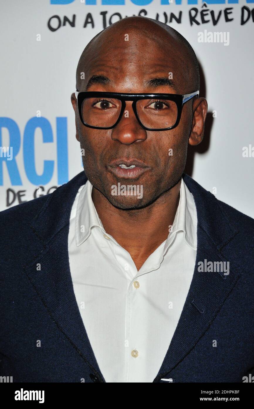 Lucien Jean Baptiste assiste a la premiere de Dieumerci au Ministere des Outre-mer a Paris ...