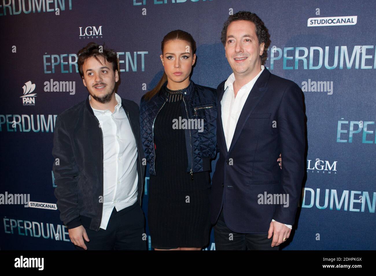 Pierre Godeau, Adele Exarchopoulos and Guillaume Gallienne attending ...