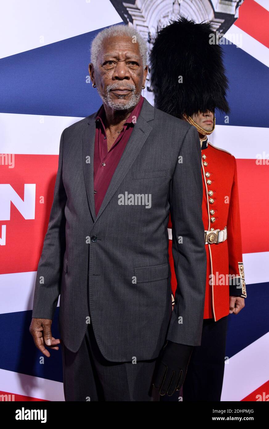 Morgan Freeman attends the premiere of London Has Fallen at the ...