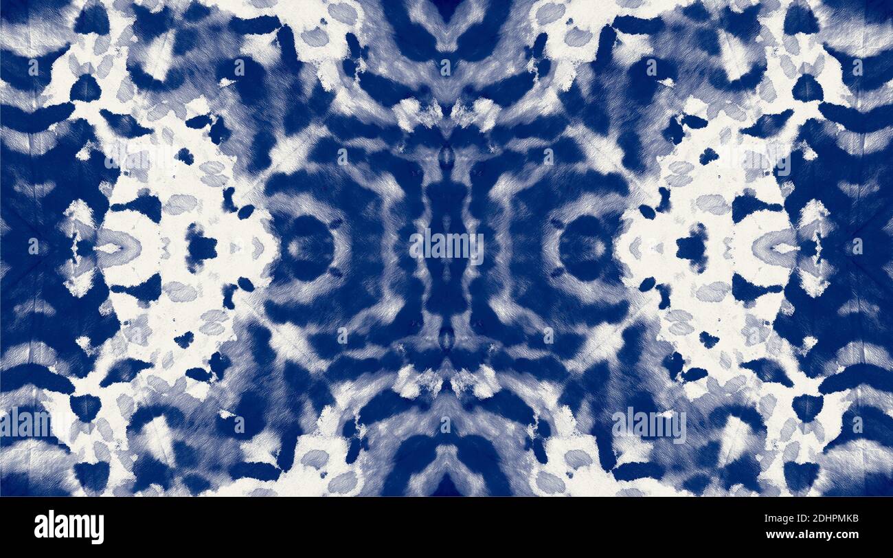 Seamless indigo dirty art. Crumpled paper endless texture. Indigo dirty ...