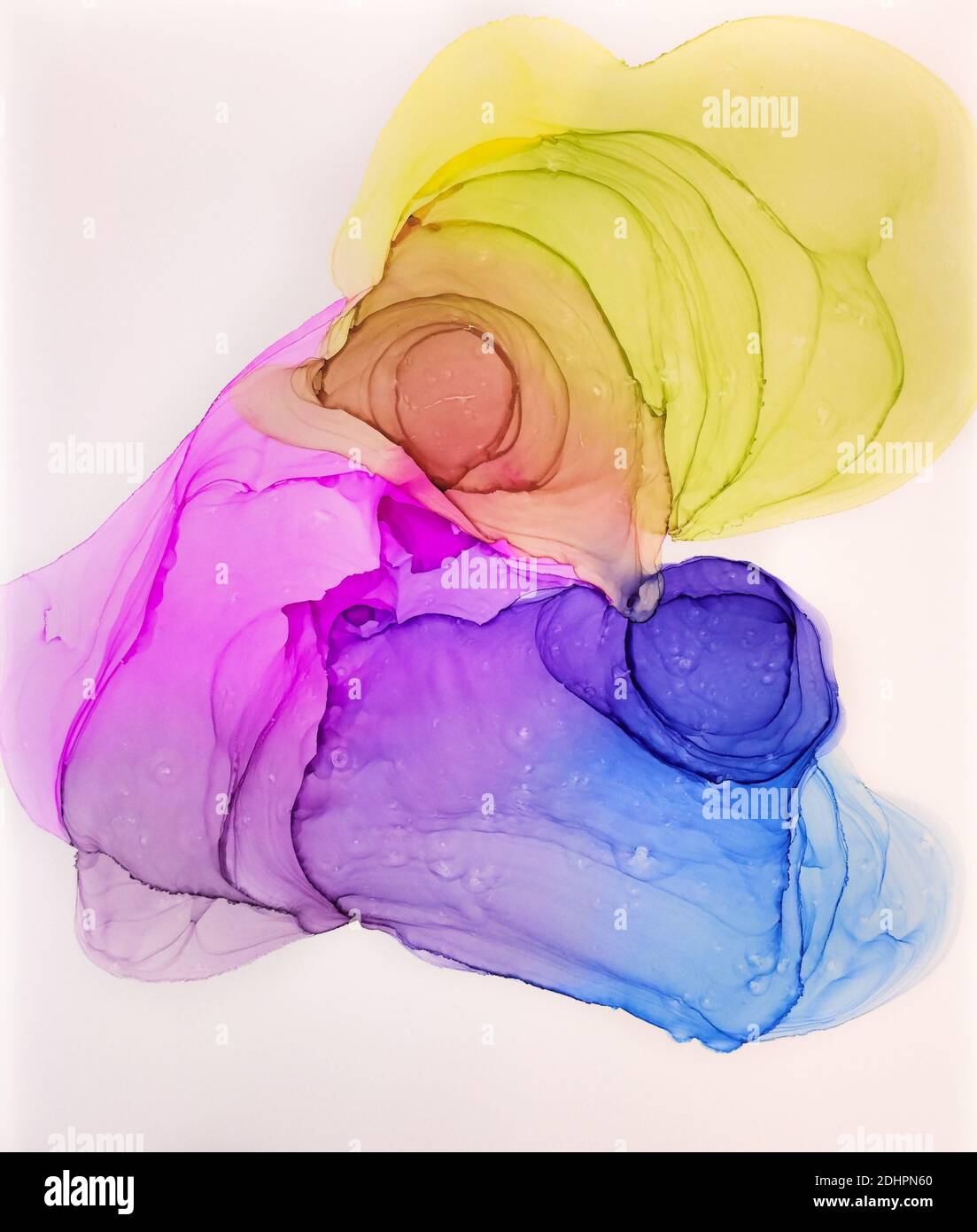 Alcohol ink indigo seamless background. Flow Stock Photo - Alamy