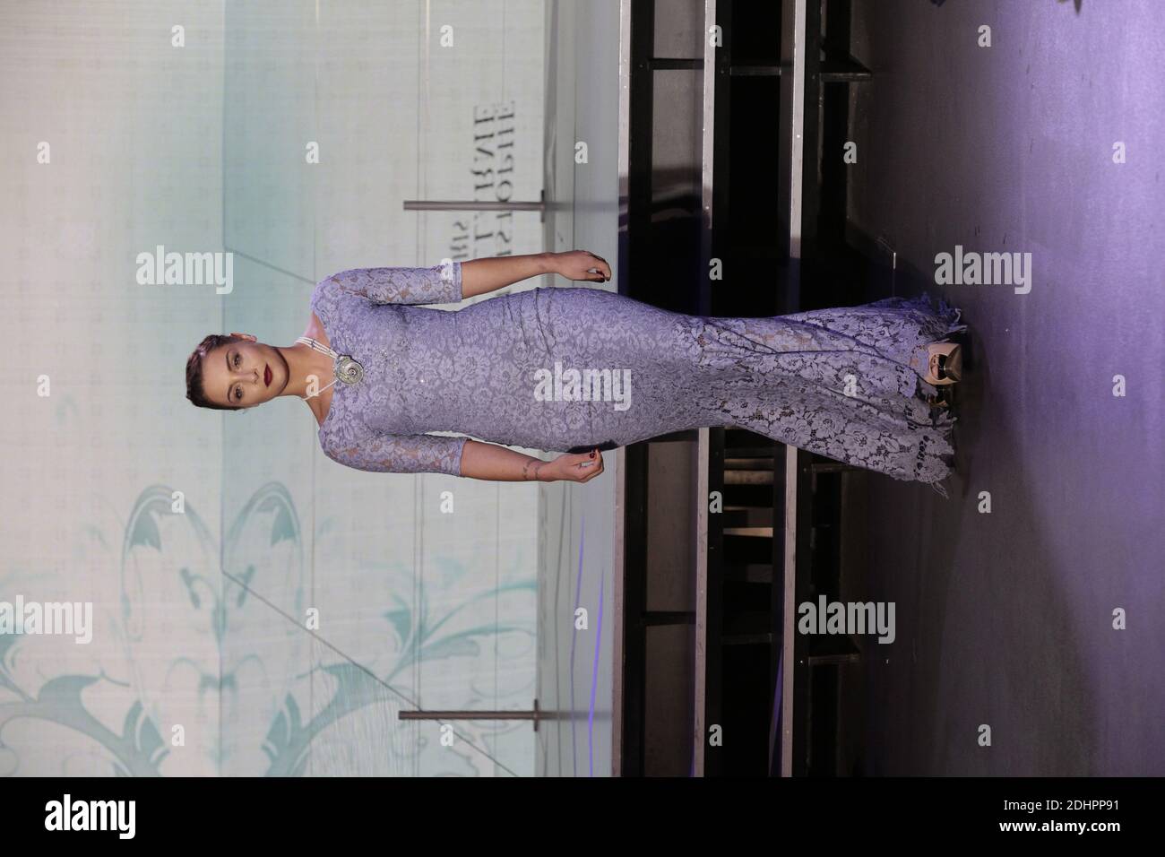 Priscilla Betti walks the runway during the Christophe Guillarme show ...